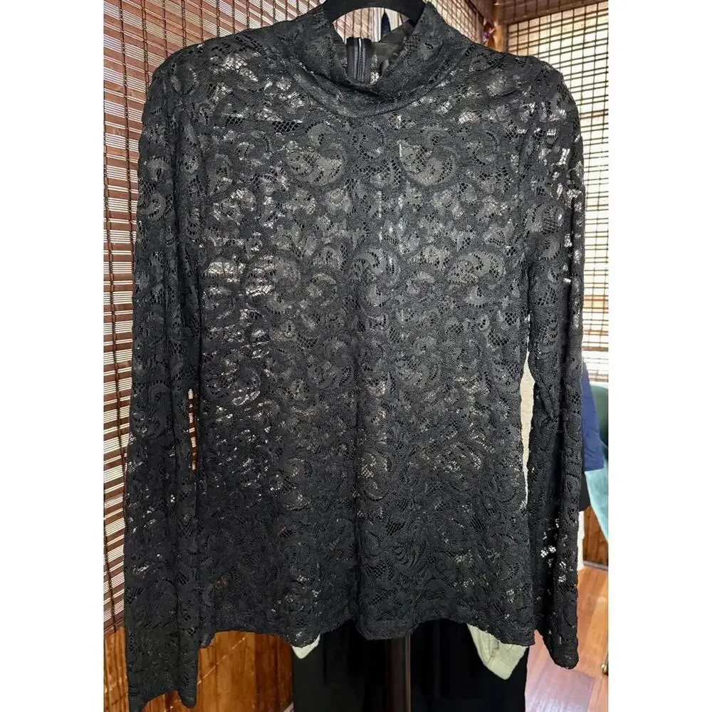 White House Black Market | Tops | White House Black Market Black Lace ...